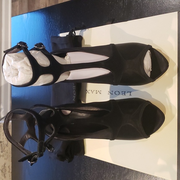 Leon Max | Shoes | Nwb Leon Max Pika Satin Heels 6 | Poshmark